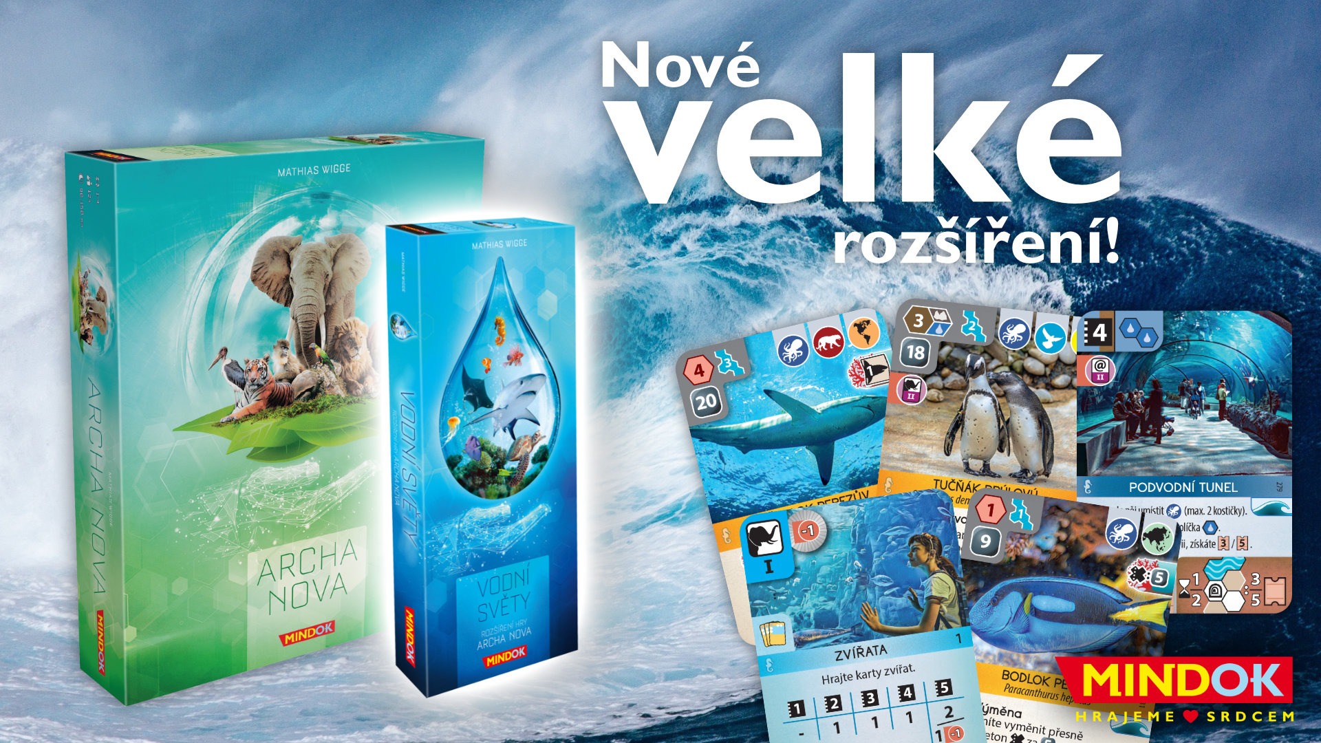 Připravujeme: Velké rozšíření Archa Nova: Vodní světy | MINDOK